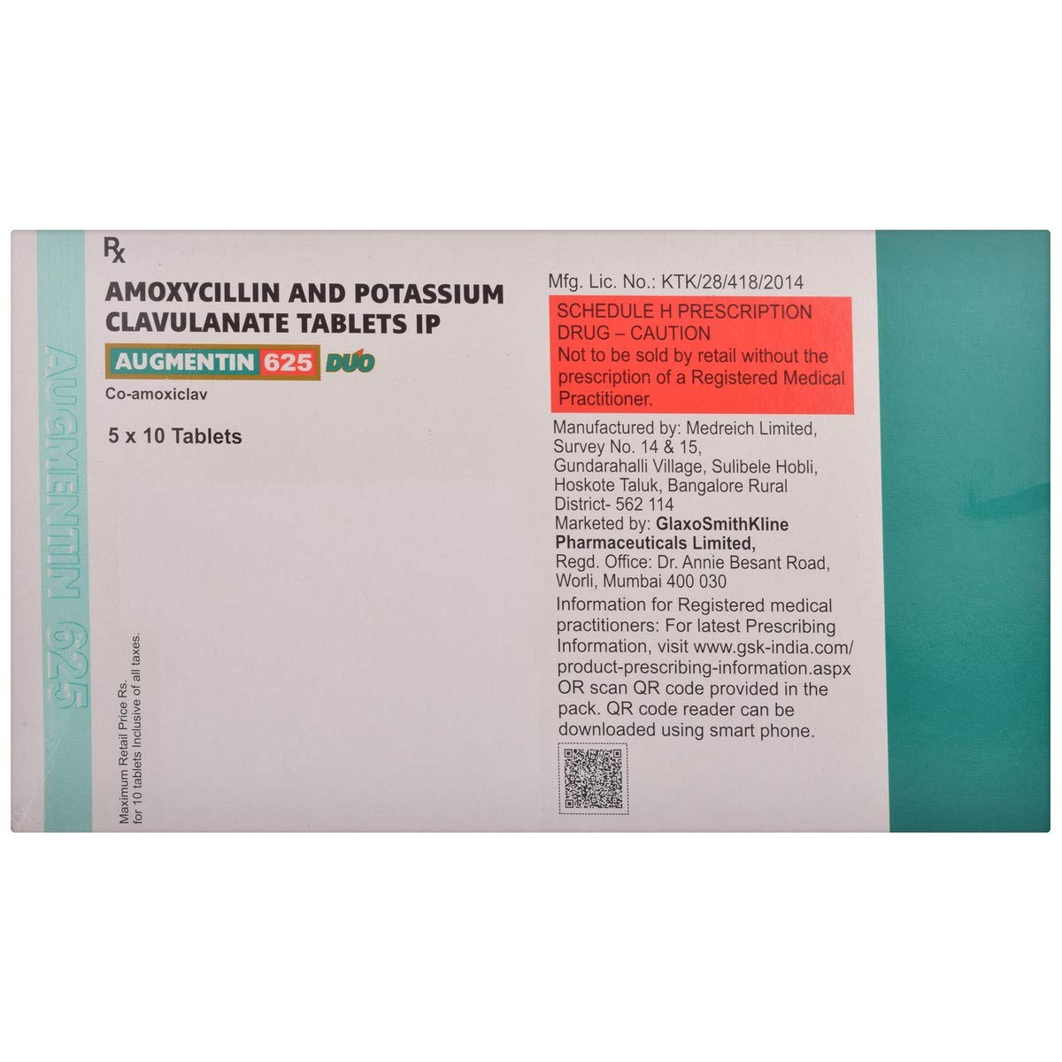 Augmentin 675 mg — with no prescription online